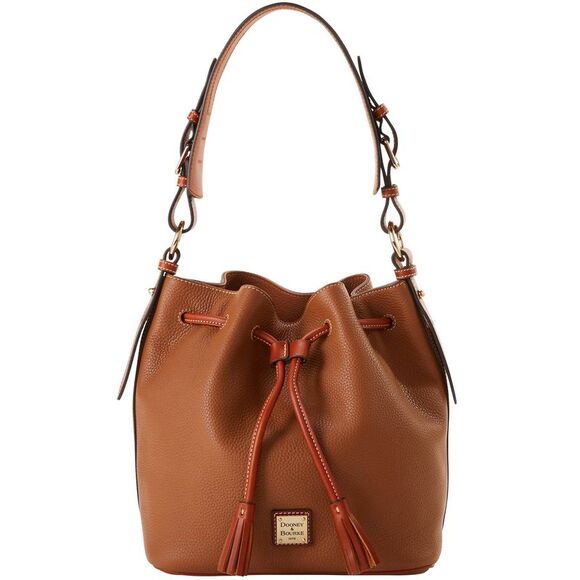 Dooney & Bourke | Bags | Dooney Bourke Pebble Grain Drawstring Shoulder ...